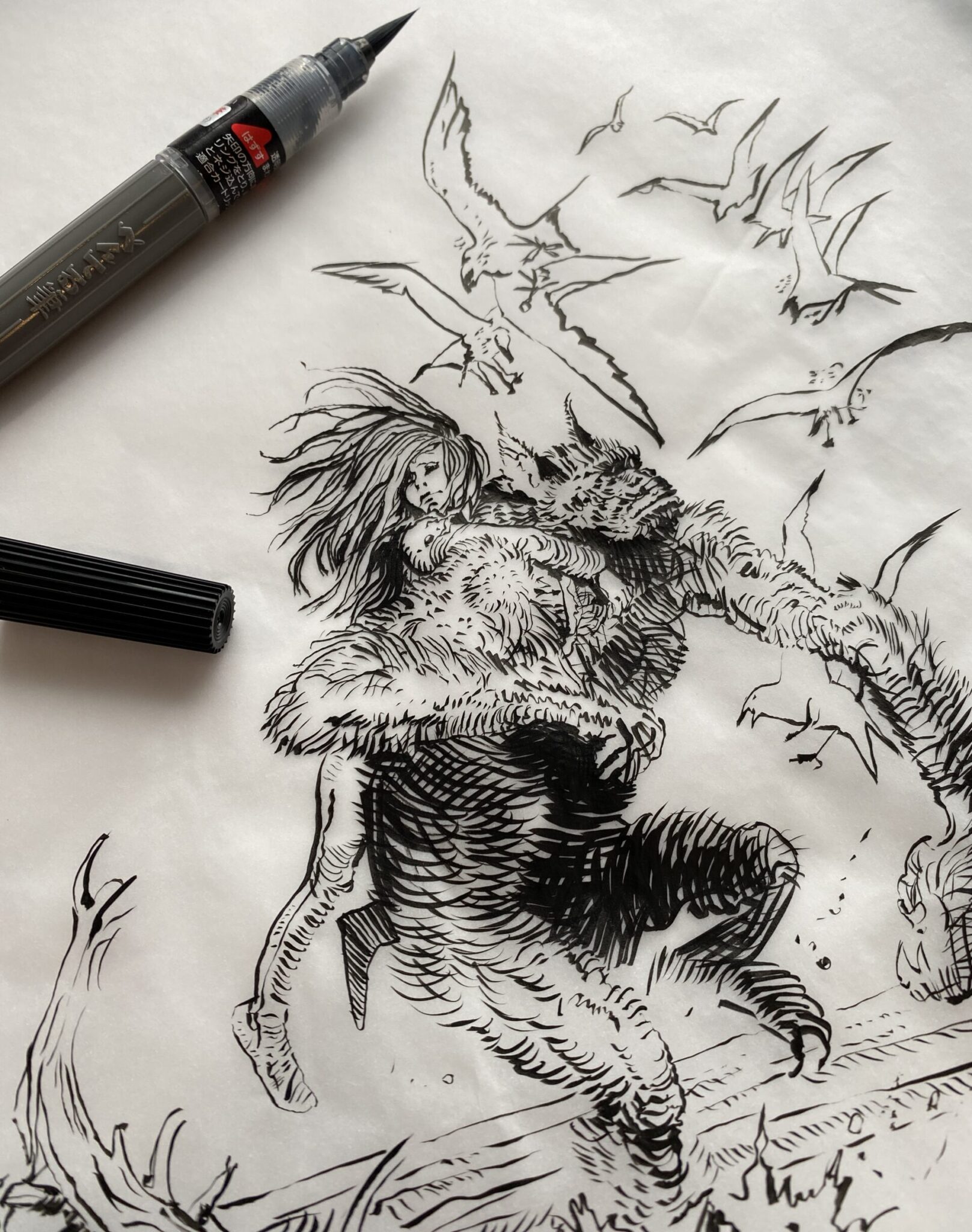 How to do Master Studies for pen and ink drawing | Longstride Illustration