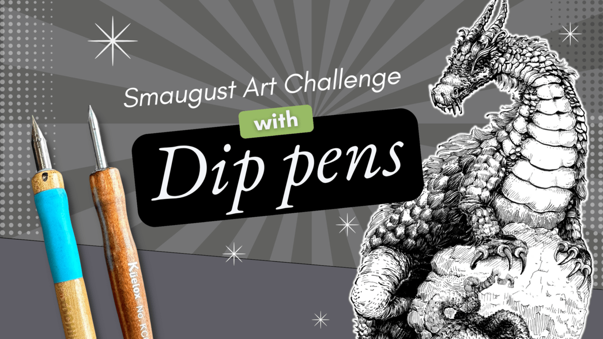 Smaugust art challenge process | Longstride Illustration