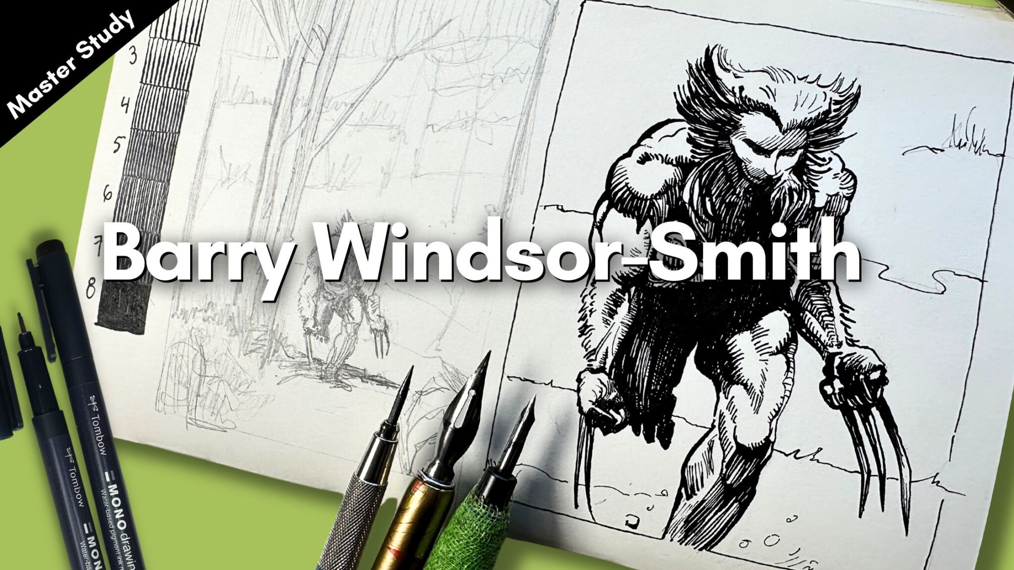 How to do Master Studies for pen and ink drawing | Longstride Illustration
